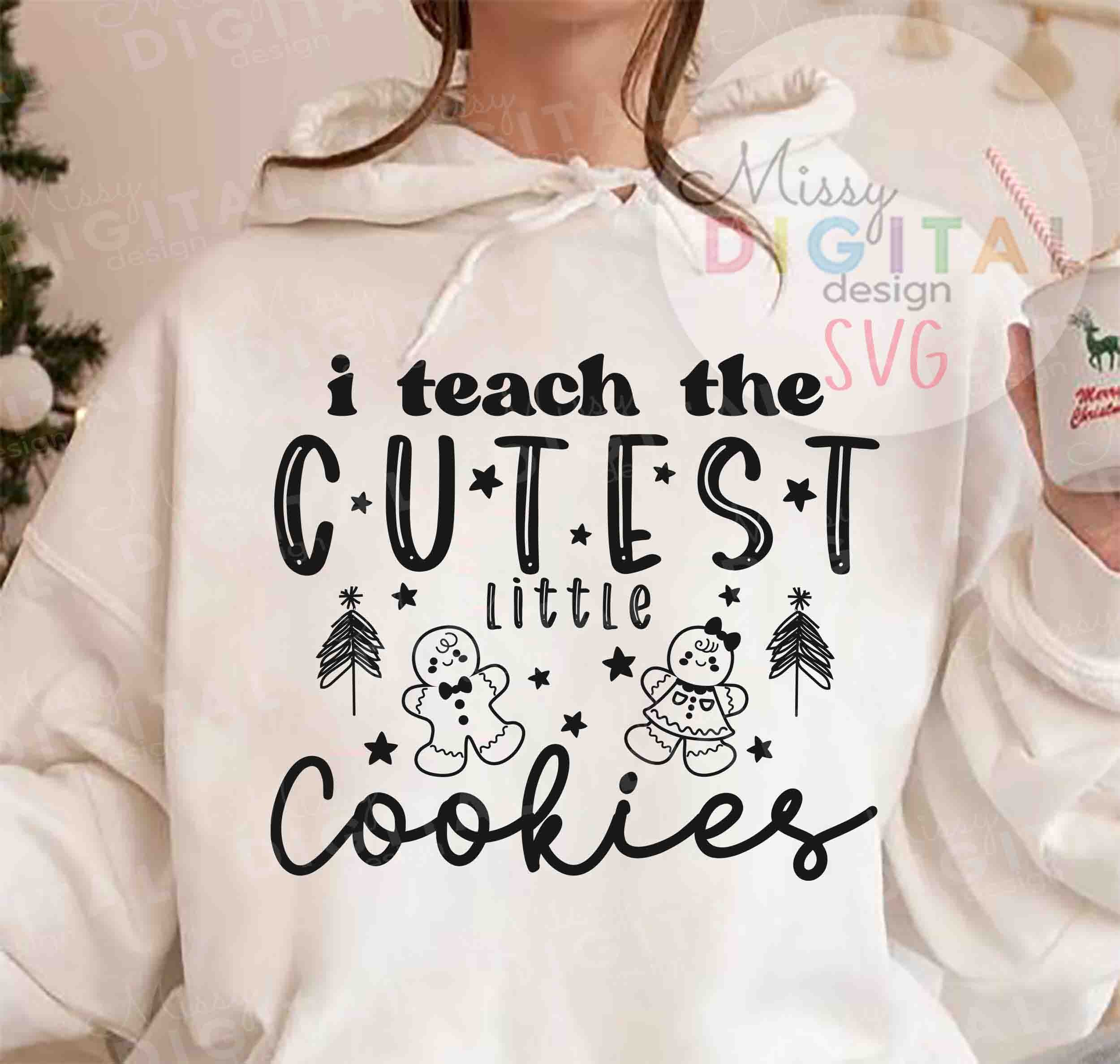 Smartest Cookies Teacher Christmas SVG PNG, Funny Holiday Shirt ...