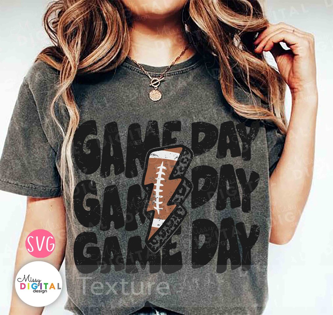 Game Day Football SVG, Game Day Svg, Football Leopard Svg, Football Svg ...