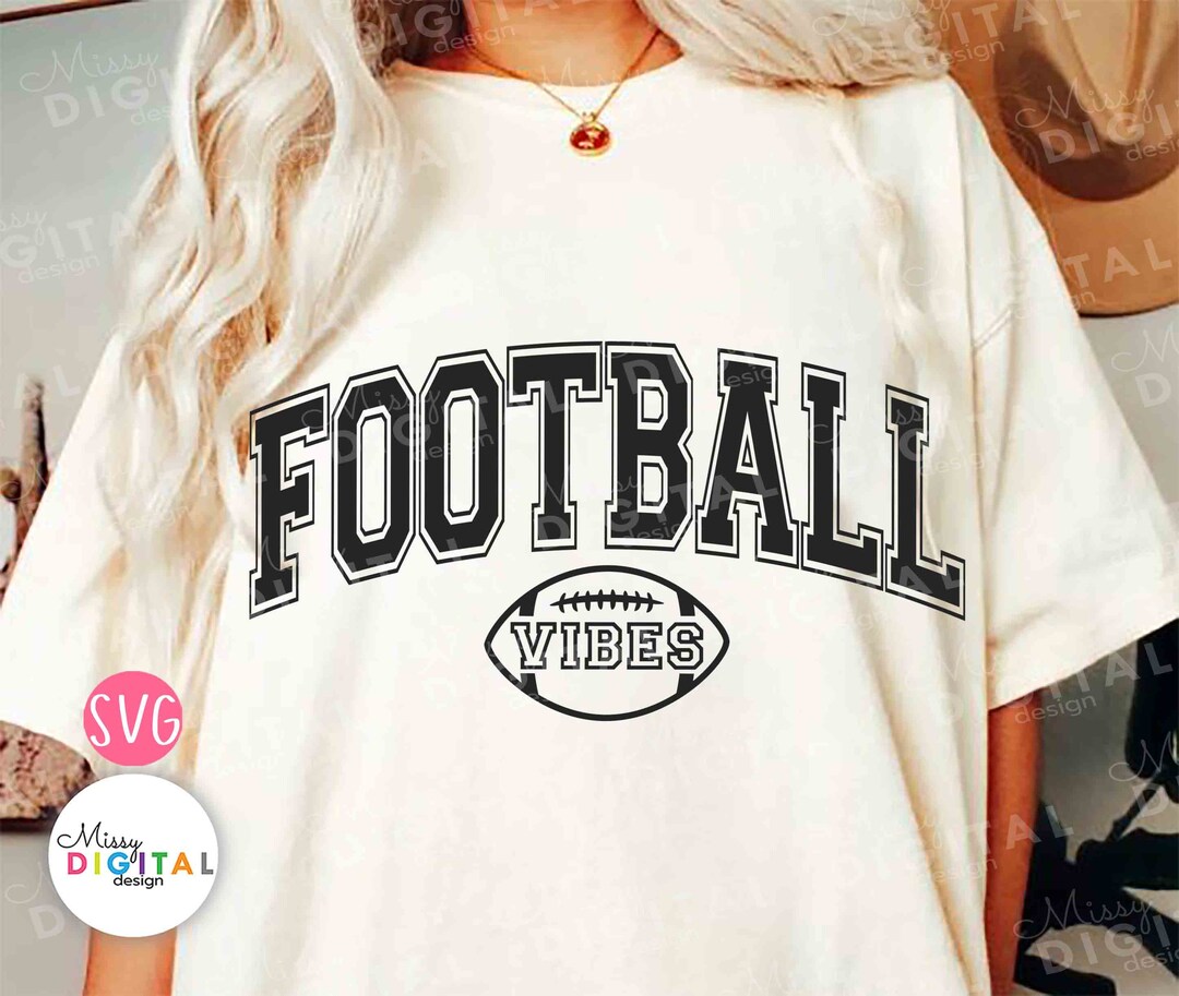 Football Vibes SVG PNG, Football Svg, Game Day Svg, Sports Svg ...
