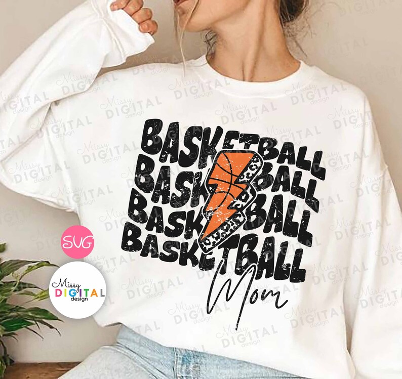 Basketball Mom Leopard Svgbasketball Svgcheer Svgmom - Etsy