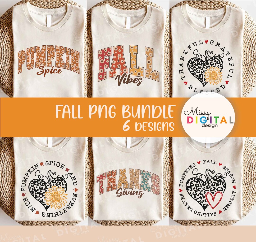 Retro Fall Bundle Png, Thanksgiving Png, Fall PNG, Thankful Grateful ...