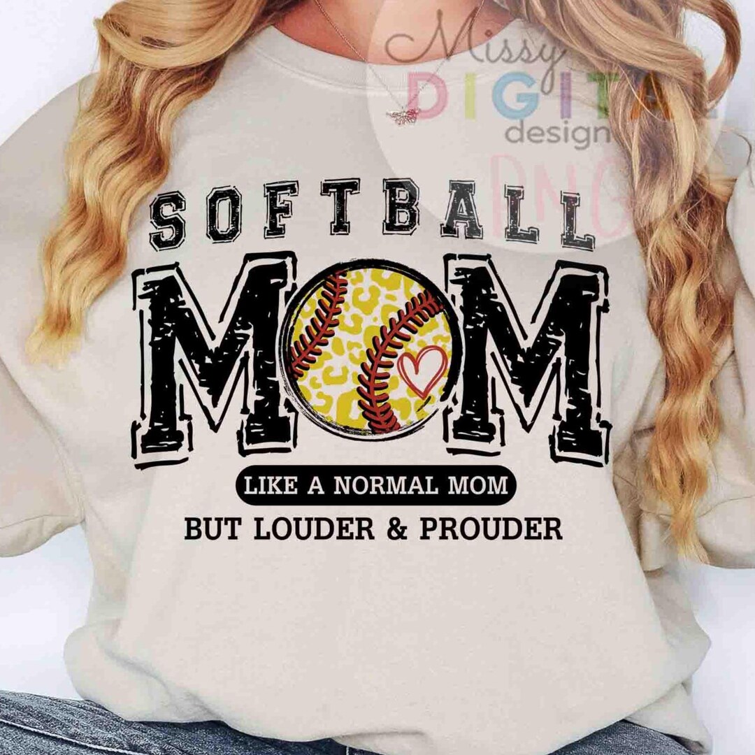 Leopard Softball Mom PNG, Loud & Proud, Game Day Design (digital File ...