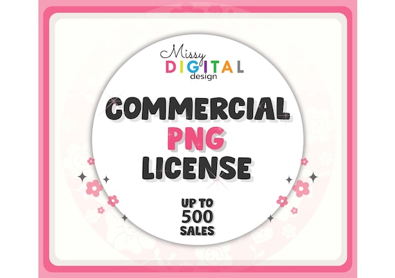 Commercial Use License PNG Files Small Business Commercial - Etsy