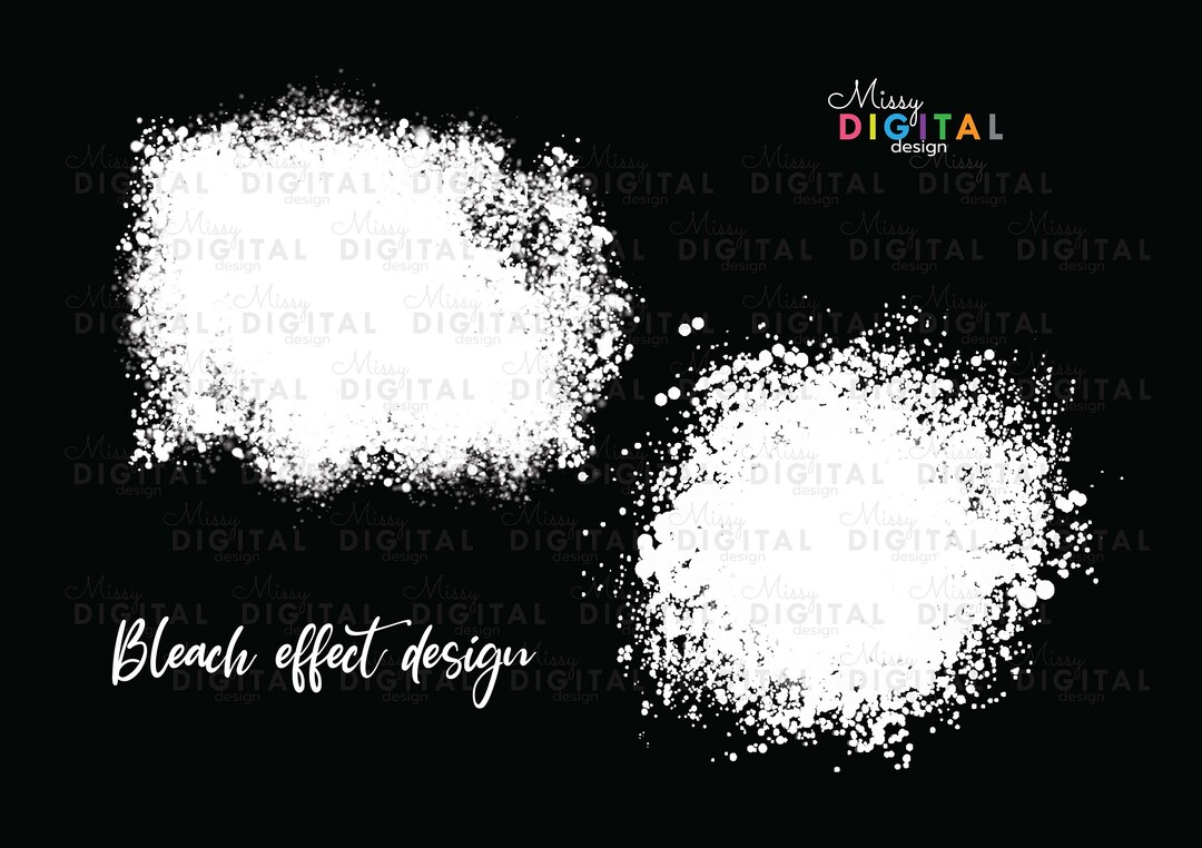 Bleach Effect PNG, Bleach Effect Bundle, White Spray Png, Distressed ...