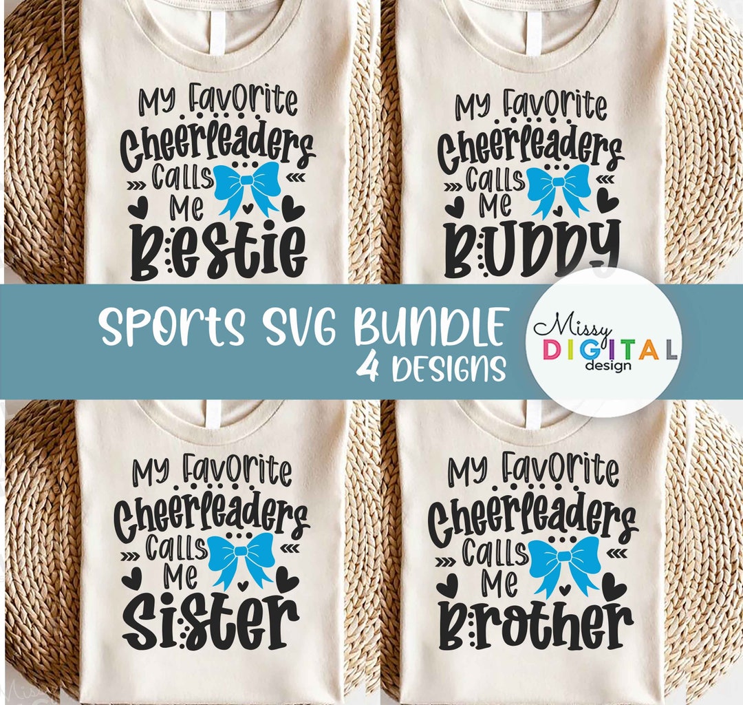 Digital Svg File Cheer Bundle Svg, My Favorite Cheerleader Calls Me ...