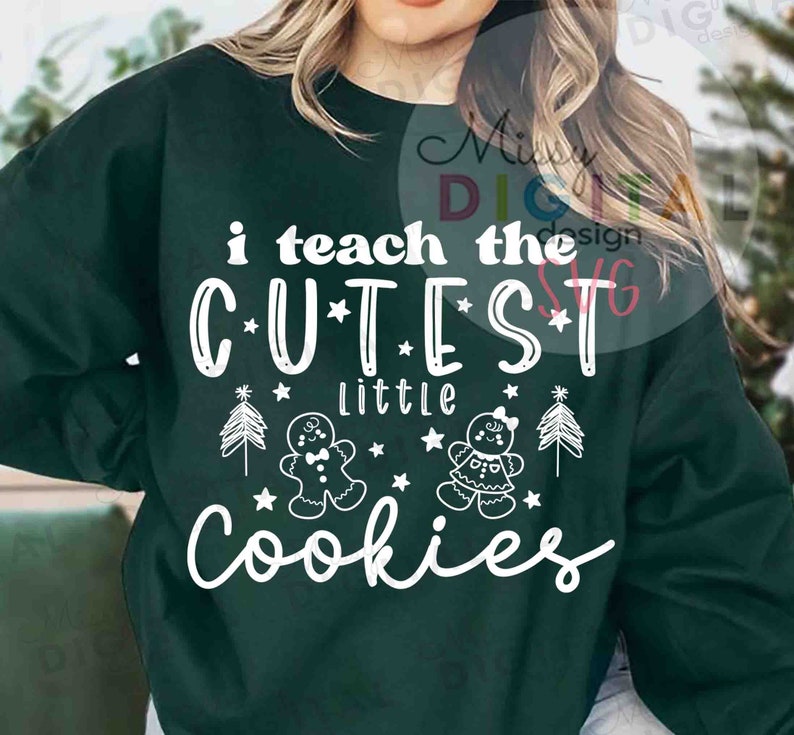 Smartest Cookies Teacher Christmas SVG PNG, Funny Holiday Shirt ...