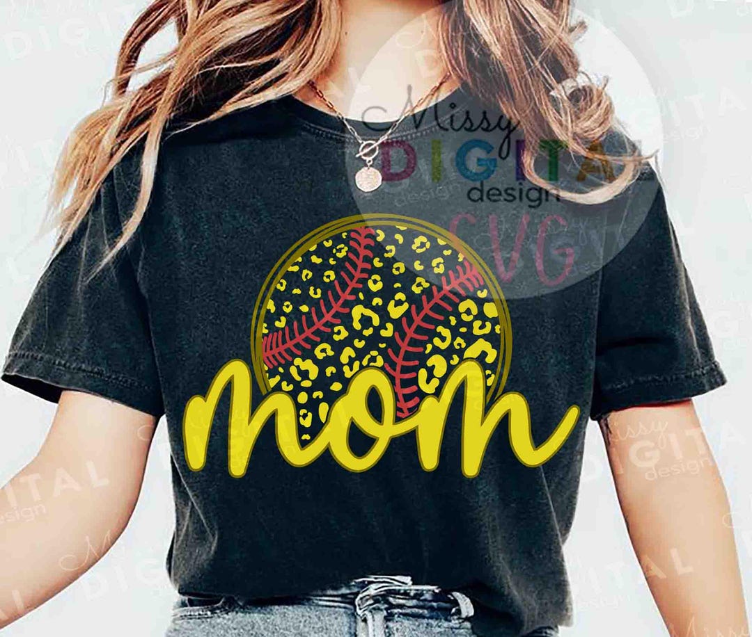 Leopard Softball Mom Svg, Game Day Leopard Png, Mom Svg, Game Day ...