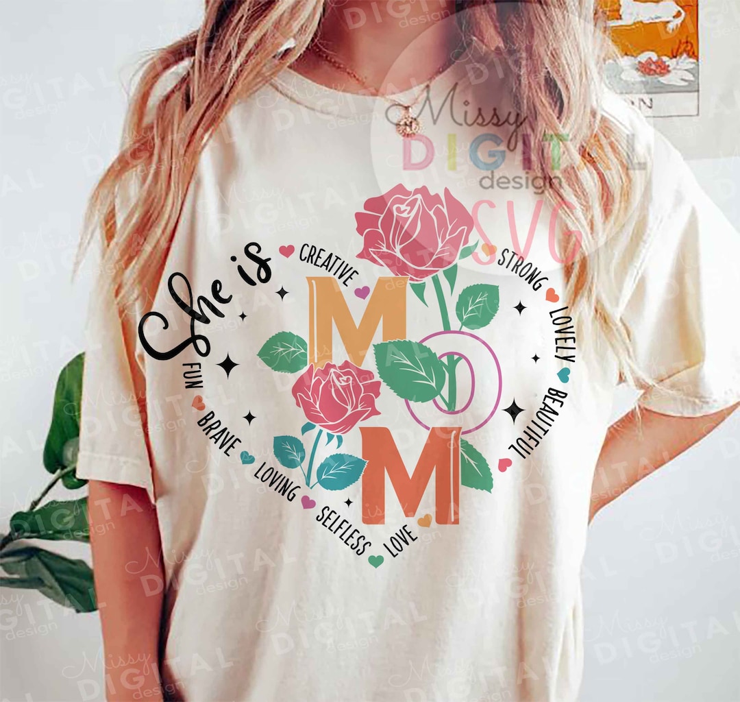 She is Mom SVG, Mother's Day Svg, Mother SVG, Blessed Mom Svg, Mom ...