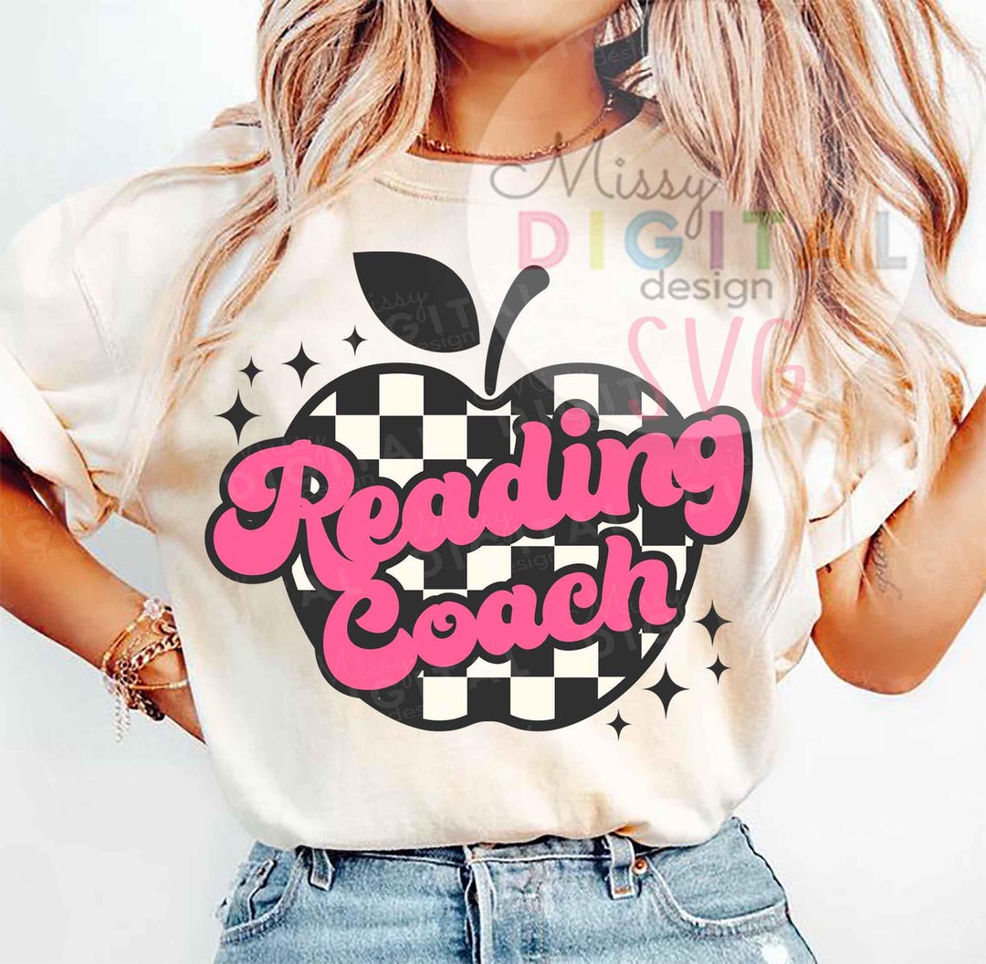 Reading Coach Svg Png, Read Svg, Reading Coach First Day of School Svg, Gift for Teacher ...