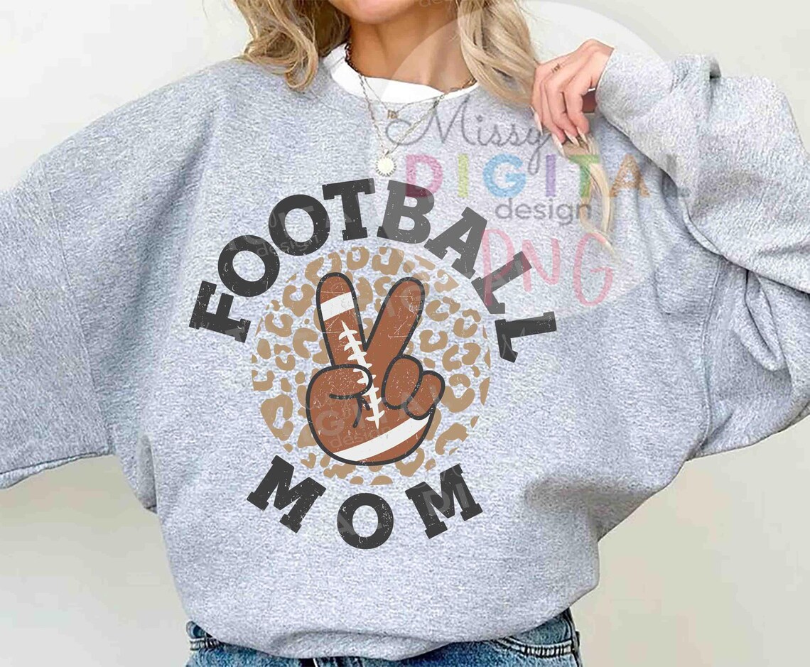 Football Mom Leopard Print PNG, Game Day Design (digital Download) - Etsy