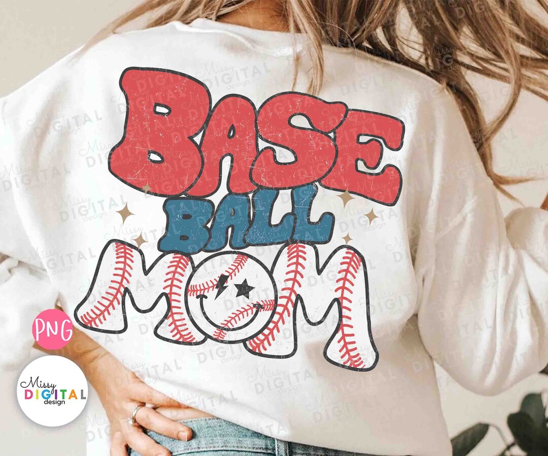 Baseball Mom PNG, Baseball Mama Png, Baseball Sublimation Design, Retro Baseball Png, Baseball ...