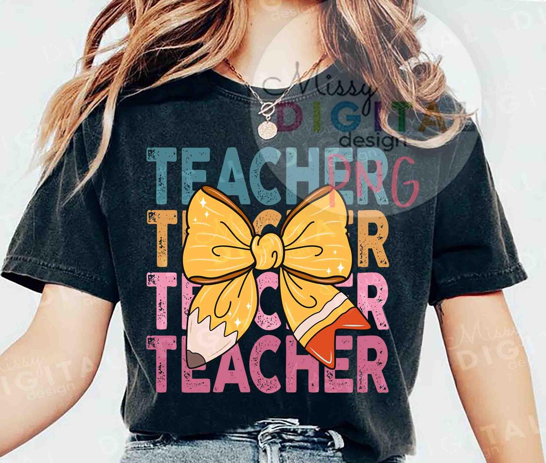 Coquette Teacher Png, Back to School Png, Teacher Girls School Png ...