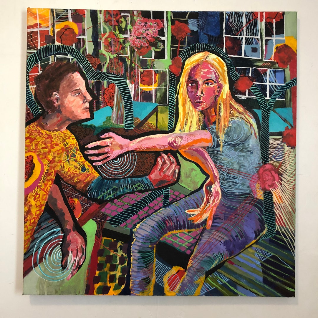 Out of Touch Large Painting on Canvas - Etsy