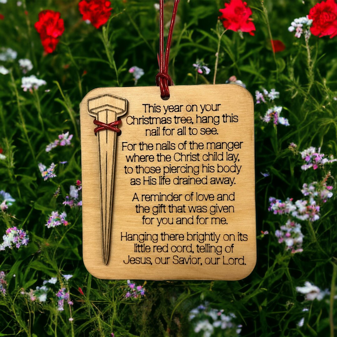 Christ Nail Symbol Christmas Ornament True Meaning of Christmas - Etsy