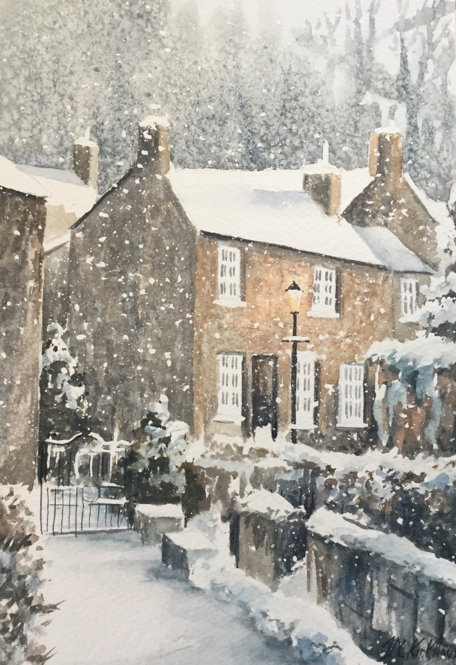 Castleton Derbyshire England,original Painting. - Etsy