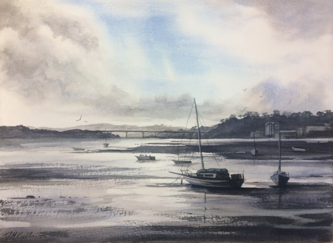 Instow North Devon Original Watercolour Painting - Etsy UK