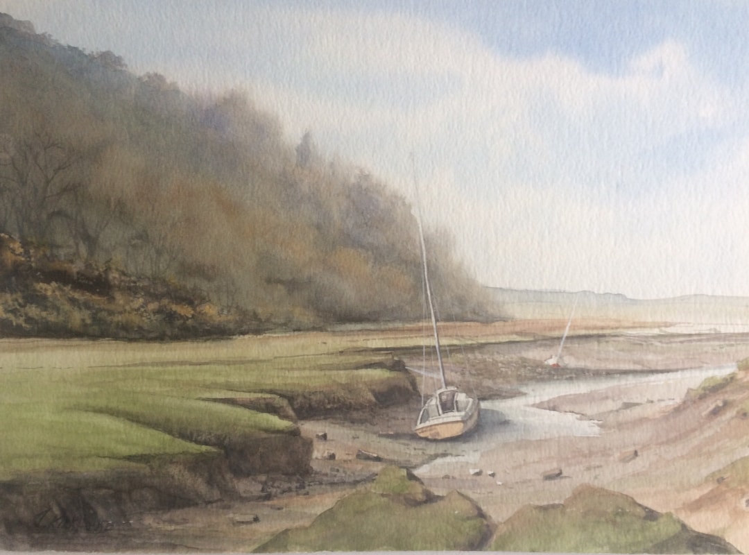 Landimore Gower,original Unframed Watercolour Painting. 15 X 11 Inches ...