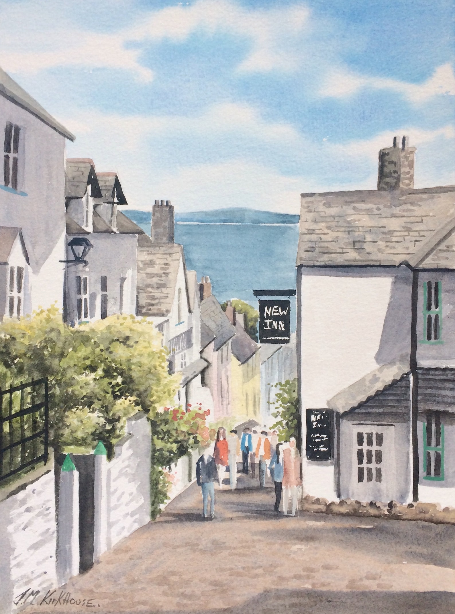 Clovelly North Devon,original Watercolour Painting 15 X 11 Inches. - Etsy