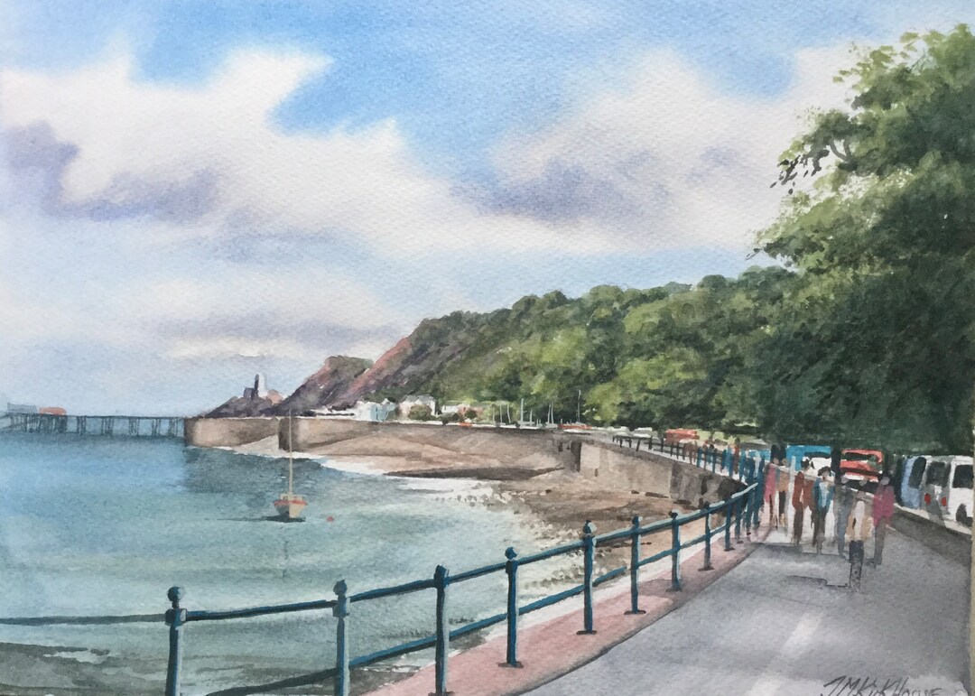 Mumbles Gower Original Watercolour Painting 15 X 11 Inches - Etsy