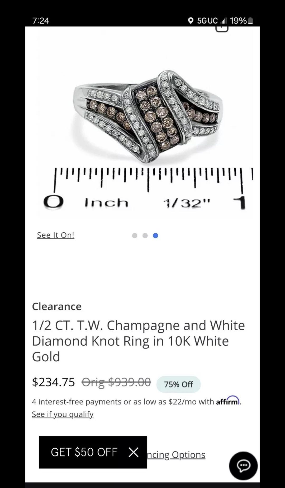 Ladies Teen Valentine Cocktail Zales Brand 1/2 CT. T.W. Champagne and ...