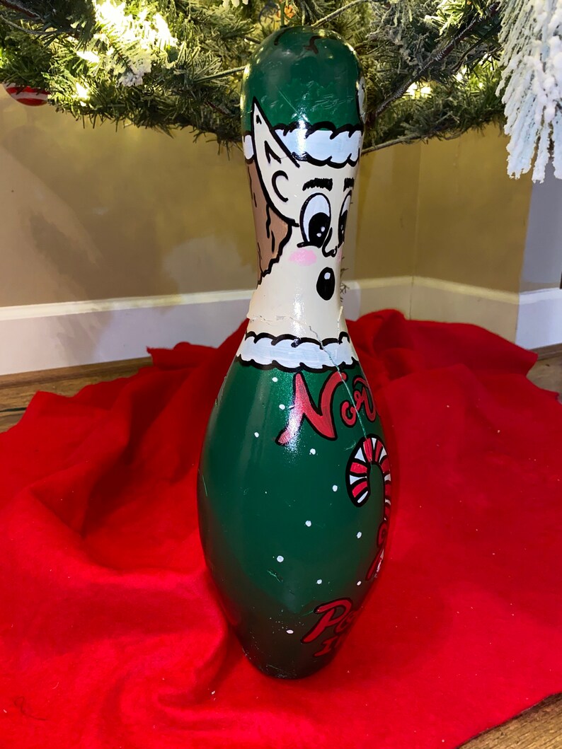 Hand Painted Elf Bowling Pins | Etsy