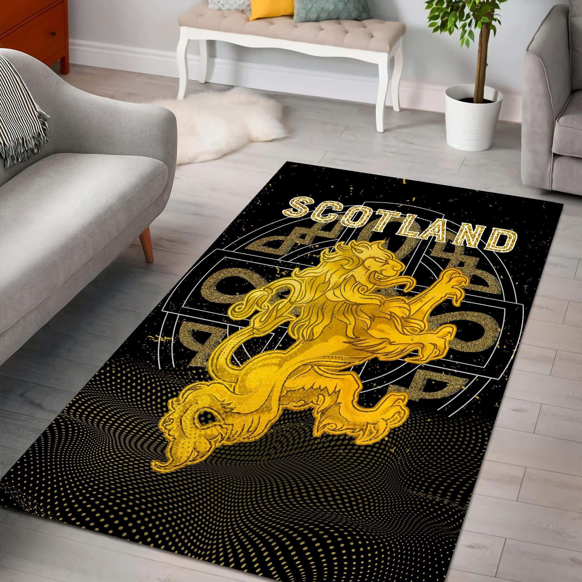 Scotland LionArea Rug Decorative Floor Rug Carpet Gift For | Etsy