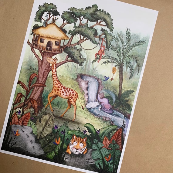 A4 Poster Jungle | Etsy