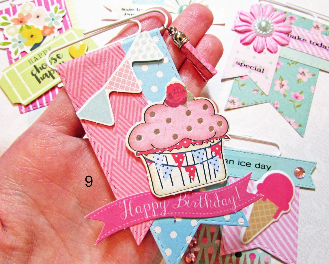 Medium Paperclip Embellishments, Handmade, Scrapbook, Journal, Planner ...