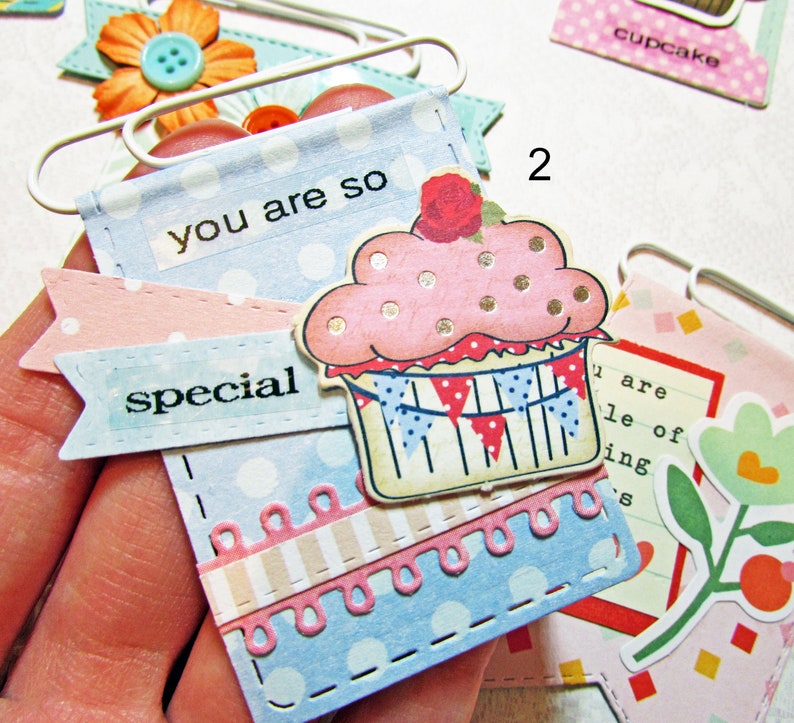 Small Paperclip Embellishments, Handmade, Planner, Scrapbook, Journal ...