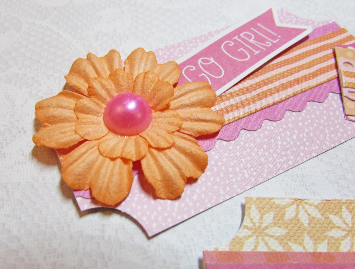 3 Mini Ticket Embellishments, Set of 3, Handmade, Planner, Scrapbook ...