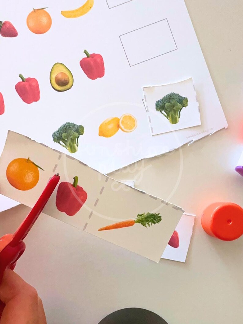 Fruit and Vegetable Learning Bundle Children Learning About Produce ...