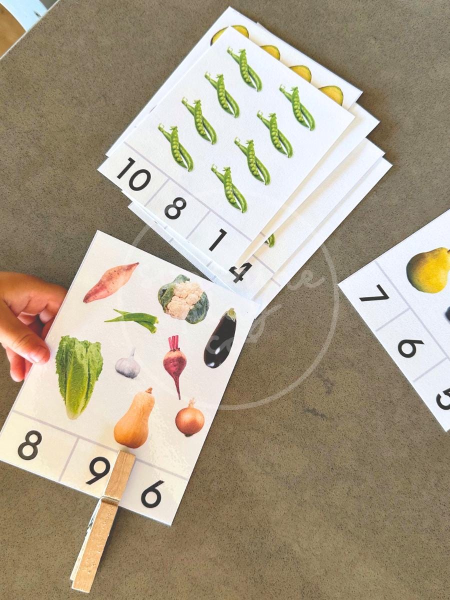 Fruit and Vegetable Learning Bundle Children Learning About Produce ...