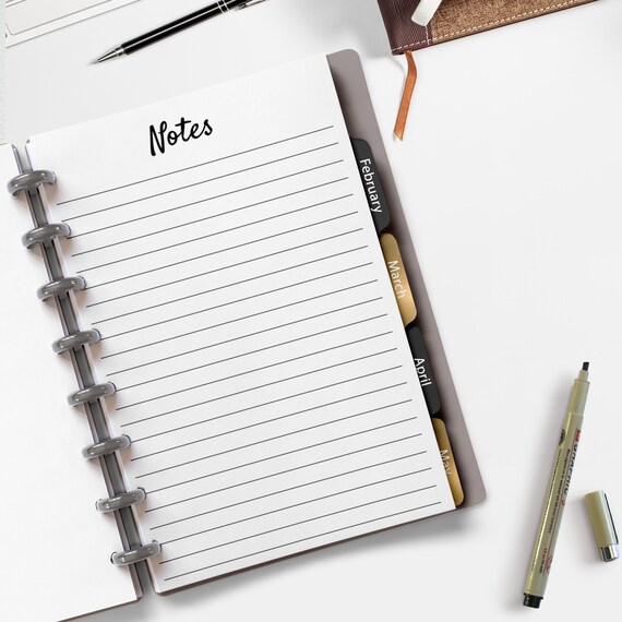 Printed Note Refills for Discbound Planners Staple ARC Matha - Etsy