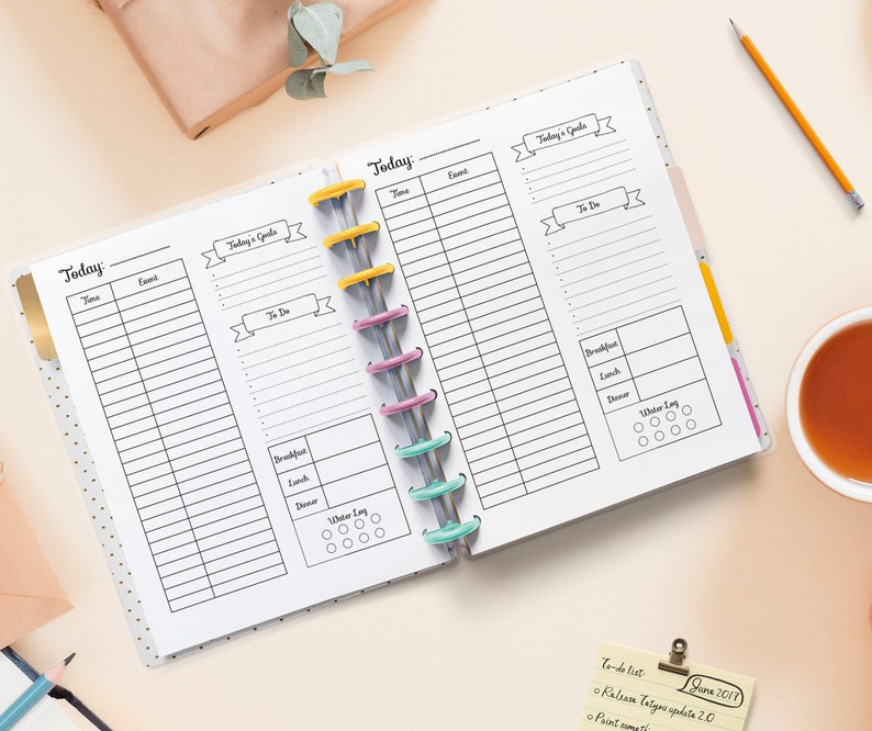 Daily Planner Inserts for Happy Planners printed Classic - Etsy