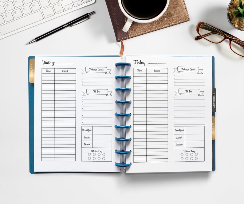 Daily Planner Inserts for Happy Planners printed Classic - Etsy