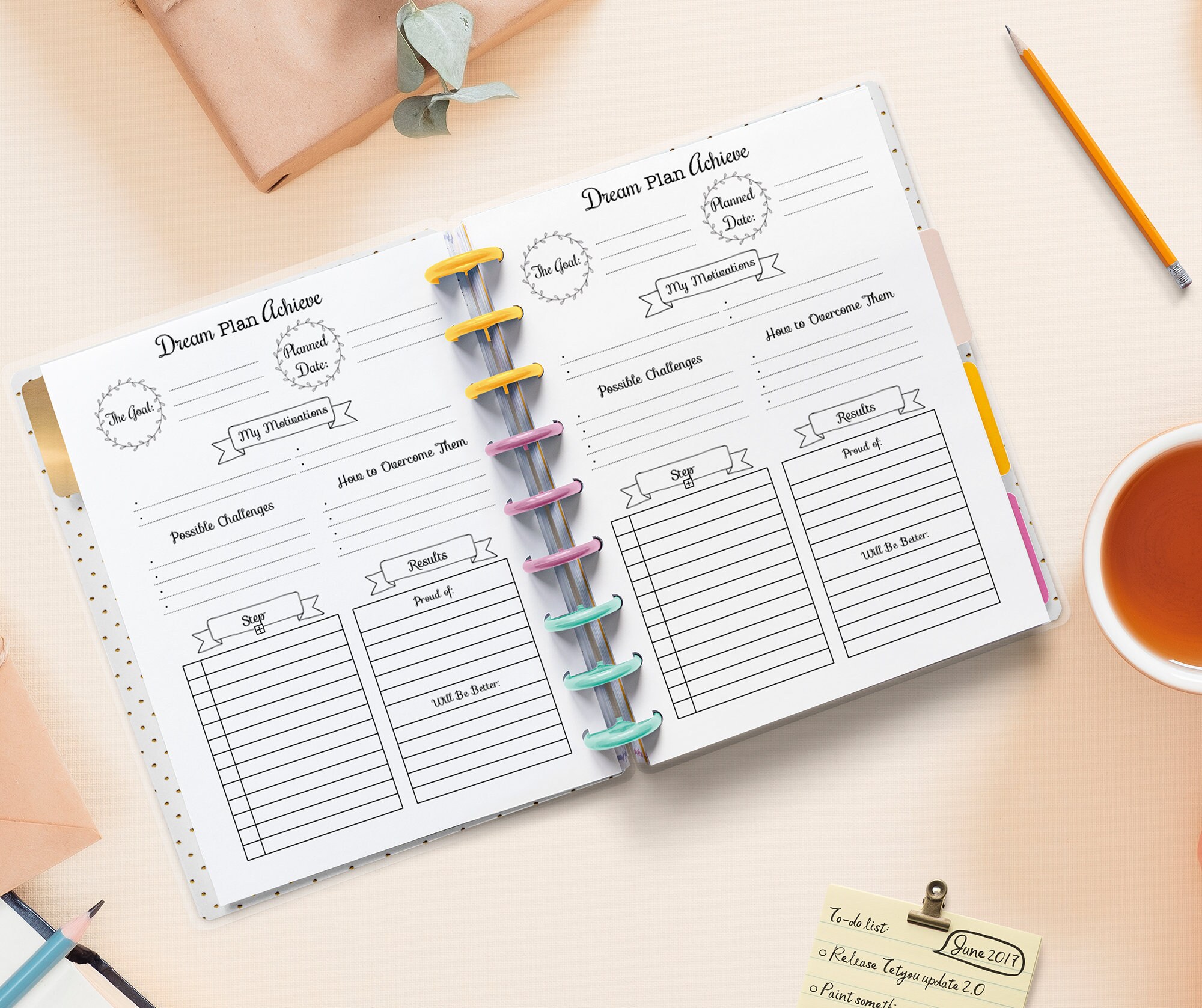 Dream Plan Inserts for Happy Planners printed Classic Happy - Etsy