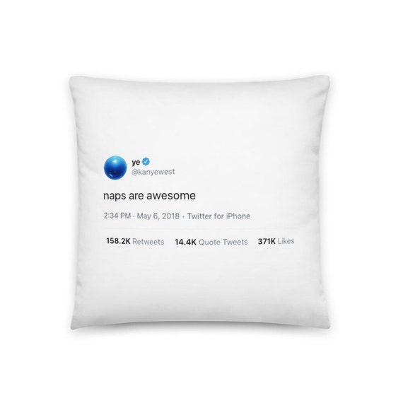 Naps Are Awesome Tweet Pillow Custom Tweet Pillow Add - Etsy