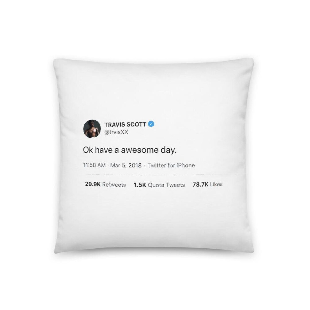 CUSTOMIZED Tweet Throw Pillow - Place Any Tweet You Want Directly on ...