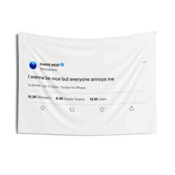 Quote Tapestry Twitter - Etsy