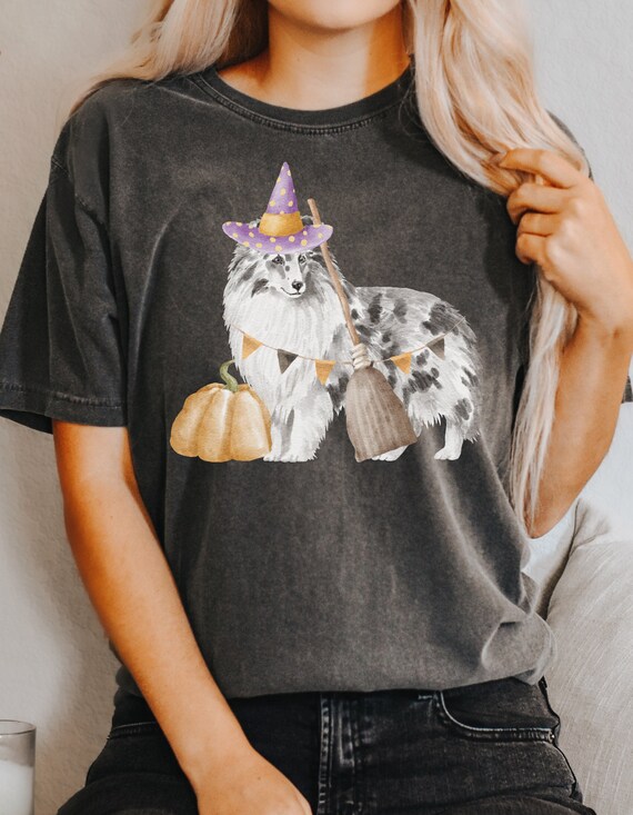 Shetland Sheepdog Halloween Shirt Funny Sheltie Dog Happy - Etsy