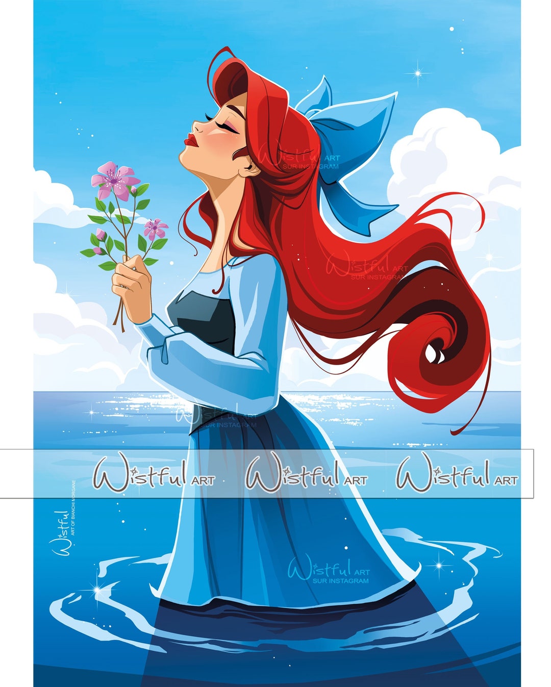 Ariel Flowers Fine Art Quality Print - Etsy