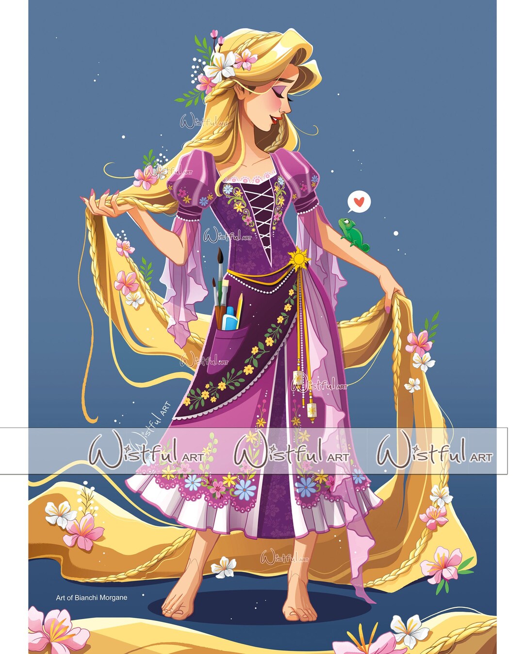 Rapunzel Designer Fine Art Quality Print - Etsy