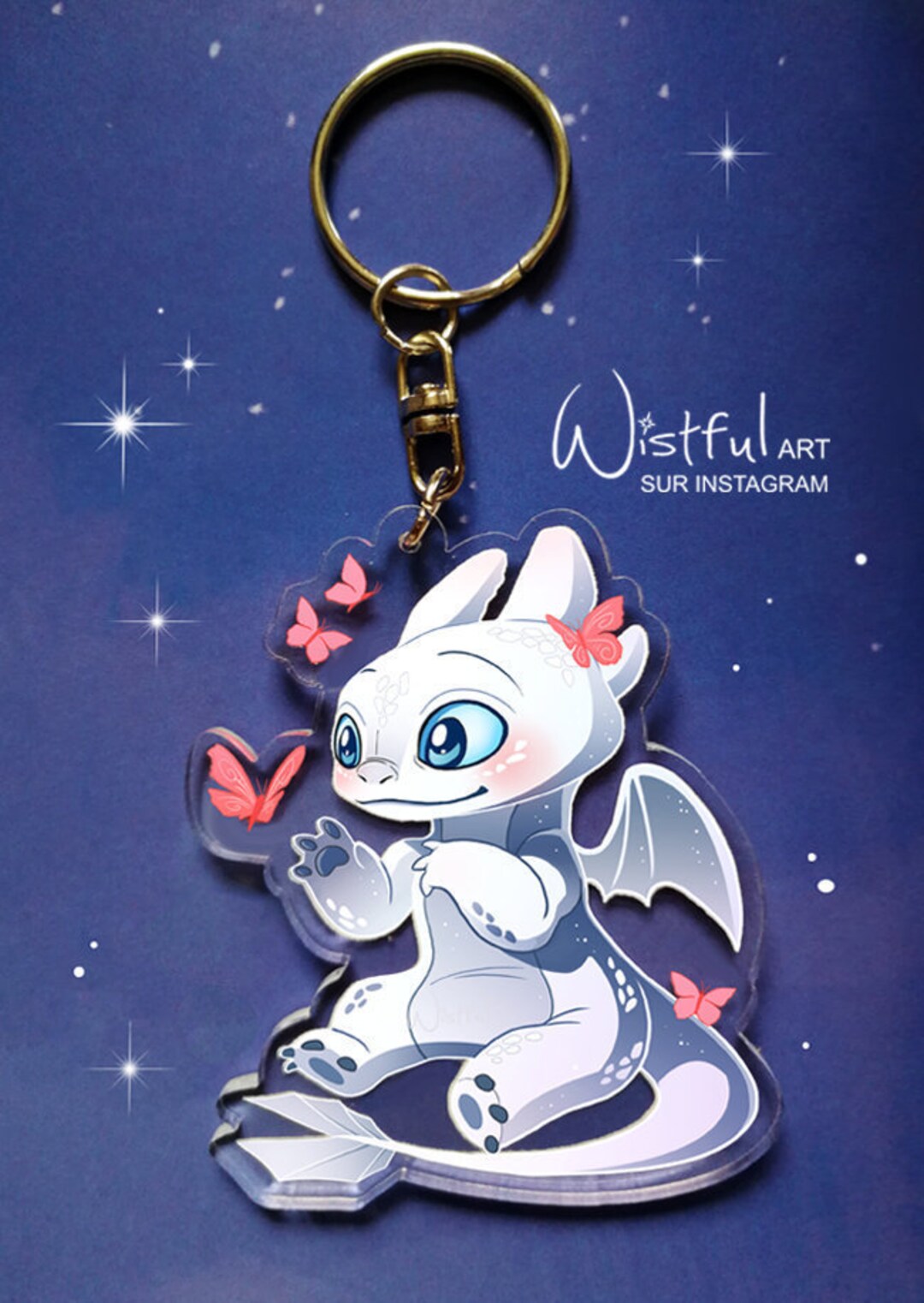 Light Fury Charm - Etsy