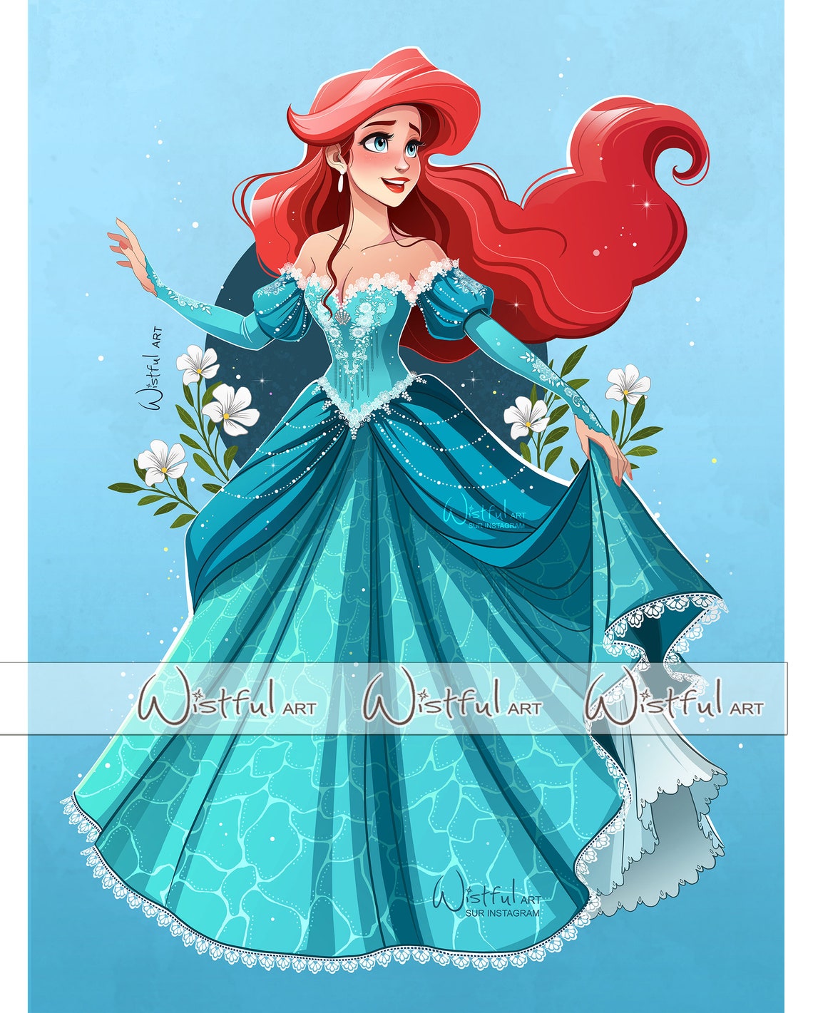 Ariel Designer Fine Art Quality Print - Etsy