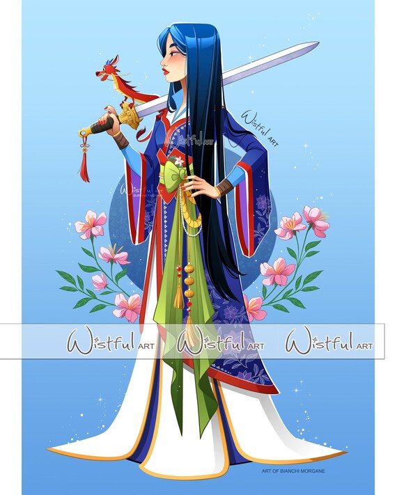 Mulan Designer Fine Art Quality Print - Etsy