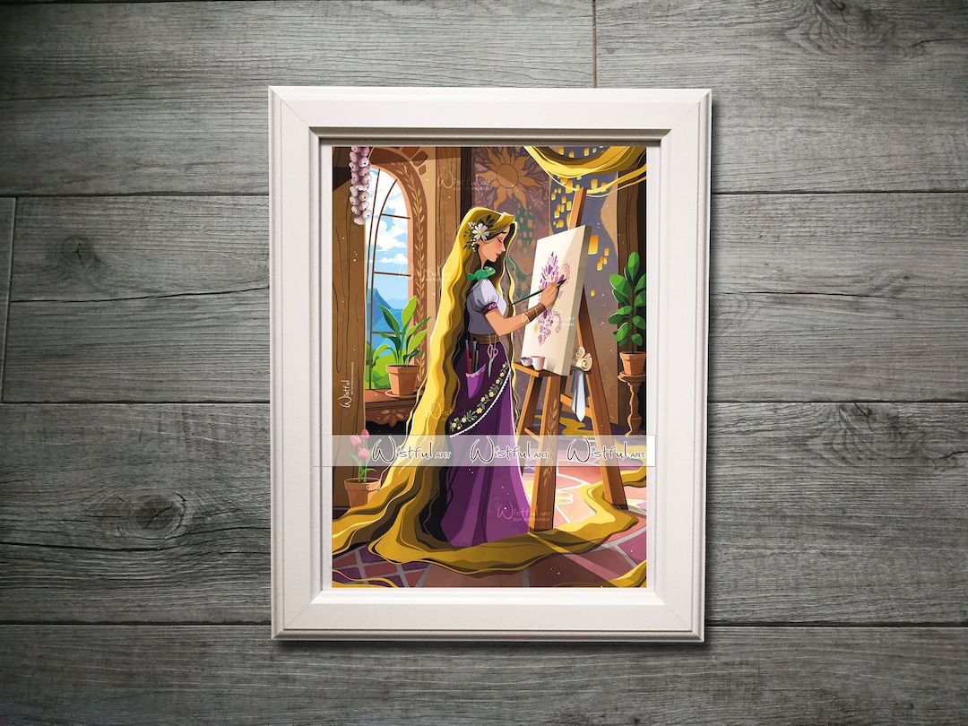 Tangled Rapunzel Fine Art Quality Print - Etsy