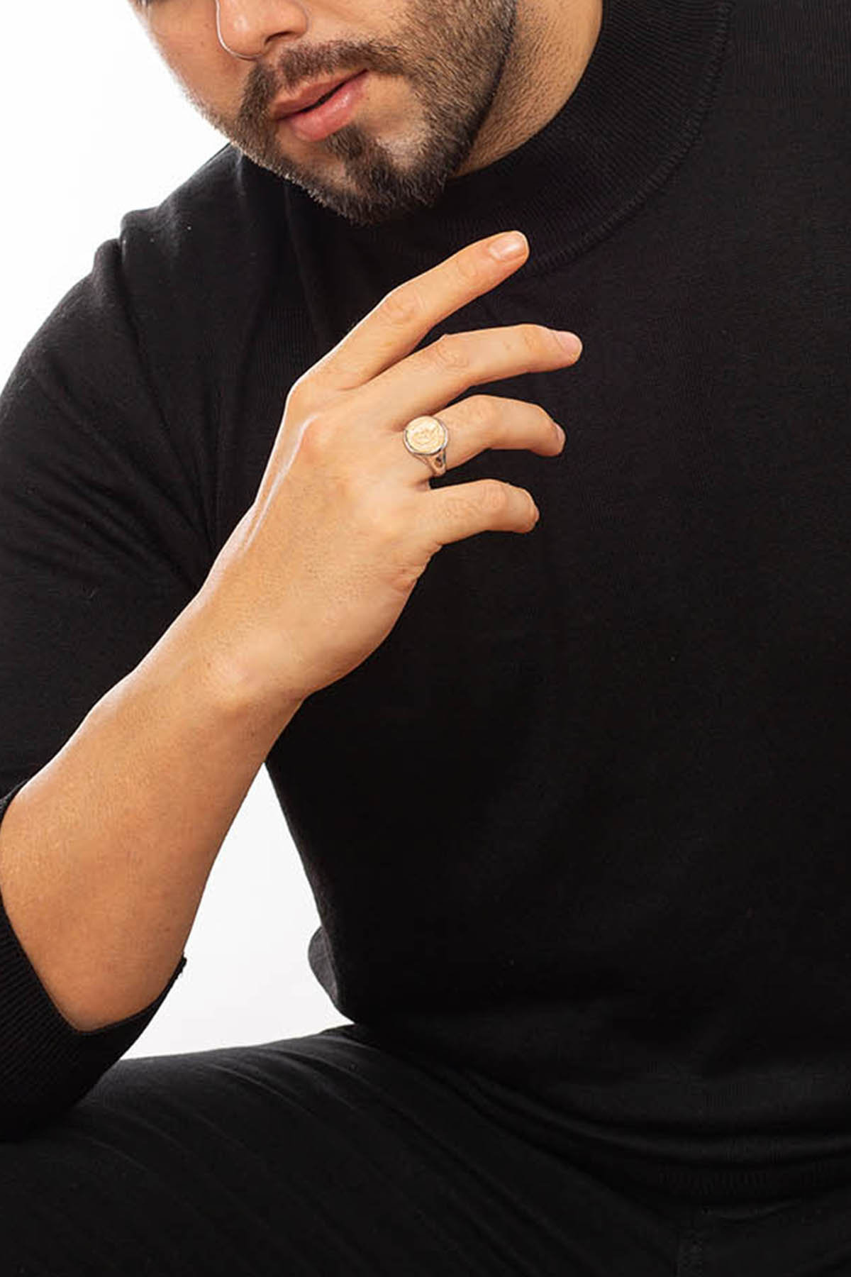 Trajan Coin Ring Archaeological Jewelgold and Rhodium - Etsy UK