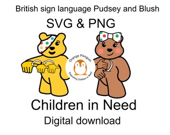 Pudsey Svg - Etsy UK