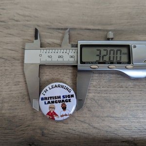 British Sign Language BSL Badges: Learning Level Pins - Etsy UK