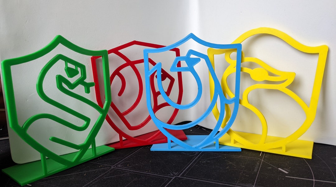 Hogwarts House Bookends | Harry Potter Inspired Display | Hufflepuff ...